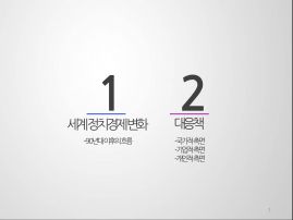 90년대이후 세계世界정치경제의 변화-1페이지