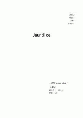 황달 레포트 자료-1페이지