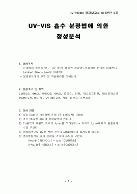 UV-vis (결과보고서)-1페이지