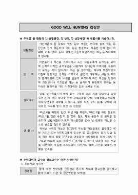 영화 Good Will Hunting 소감문-1페이지