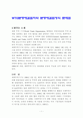 WTO분쟁해결절차와 분쟁해결협정의 문제점-1페이지