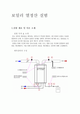 보일러 열정산 실험-1페이지
