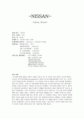 NISSAN [닛산과 카를로스 곤]-1페이지
