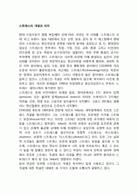 스트레스의 개념과 의미-1페이지