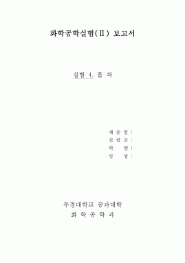 흡 착 레포트 자료-1페이지