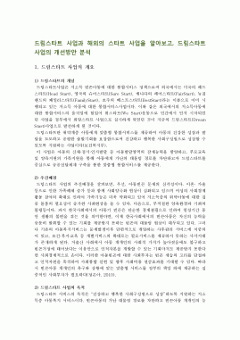 [드림스타트 사업] 드림스타트 사업과 해외의 스타트 사업을 알아보고, 드림스타트 사업의 개선방안 분석 - 드림스타트사업 개요, 해외 스타트, 드림스타트사업 개선방안-1페이지