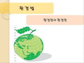 환경관과 환경권,환경관의 의의,동양적 환경관과 서양의 환경관,인간중심적인 환경관-1페이지