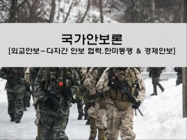 국가안보론[외교안보 - 다자간 안보 협력. 한미동맹 & 경제안보]-1페이지