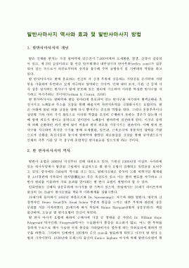 [발반사마사지] 발반사마사지 역사와 효과 및 발반사마사지 방법 - 발반사마사지 역사, 효과, 방법-1페이지