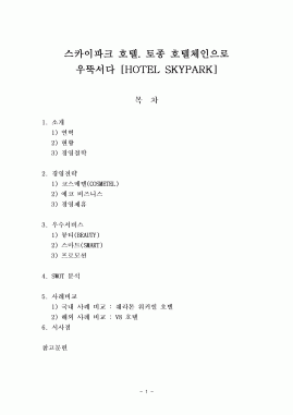 스카이파크 호텔. 토종 호텔체인으로 우뚝서다 [HOTEL SKYPARK]-1페이지