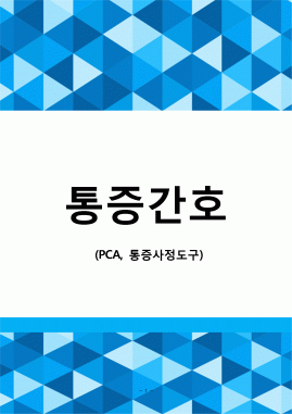 통증 (PCA, 통증사정도구)-1페이지