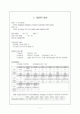 [성인간호학]case study_Pancreas Ca(췌장암)-1페이지