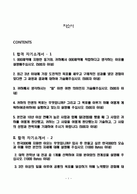 합격 자기소개서-1페이지