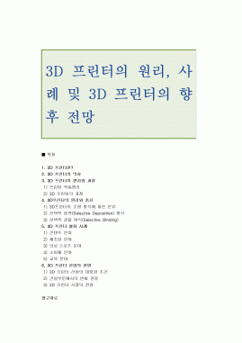 3D프린터,3D프린터 역사,3d프린터 사례,3d프린터원리,3d프린터 전망,3d프린터 향후전망-1페이지