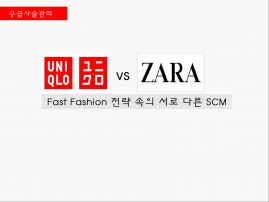 유니클로 vs 자라 Fast Fashion 전략 속의 서로 다른 SCM-1페이지