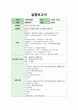 비만 RAT을 이용한 TG & TC & HDL-C 실험-1페이지