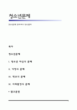 [청소년문제] 현대사회의 청소년문제-1페이지