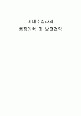 [비교발전행정론] 베네수엘라의 행정개혁 및 발전전략-1페이지