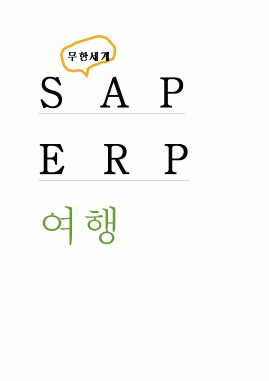 SAP ERP 여행 레포트 자료-1페이지
