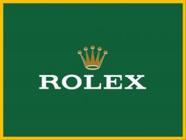 롤렉스 ROLEX 성공비결과 롤렉스 마케팅 SWOTSTP4P전략분석및 롤렉스 향후전략제언 PPT-1페이지
