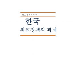 외교정책의 이해한국 외교정책노무현 이명박 정부의 외교정책외교과제-1페이지