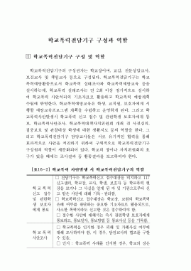 학교폭력전담기구 구성과 역할-1페이지