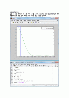 Mathlab을 이용한 FIR filter와 IIR filter 구현과 비교-1페이지