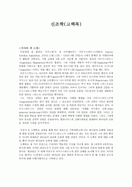 [감상문] 신조학(고백록)-1페이지