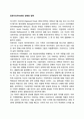 프로이드(Freud)의 생애와 업적-1페이지