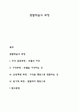 관찰학습의 과정-1페이지