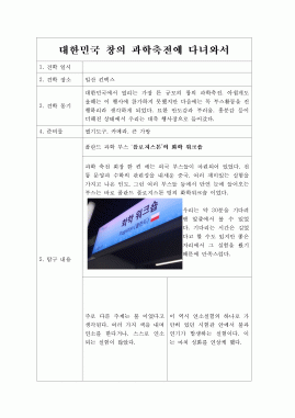 견학 보고서 - 대한민국 창의 과학축전에 다녀와서 실습 보고서 - 전자기장을 이용한 간이 전류계 만들기-1페이지