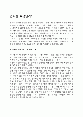 인지란 무엇인가(심상과 개념)-1페이지