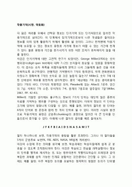 작용기억(시연 약호화)-1페이지