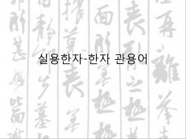 실용한자한자 관용어-1페이지