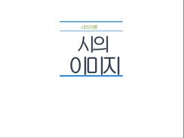 시의이론이미지의 개념감각적 이미지이미지의 기능-1페이지
