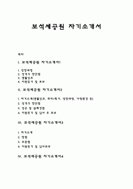 보석세공원 자기소개서 자소서-1페이지