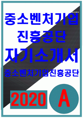 중소벤처기업진흥공단 자소서 2020년-중소벤처기업진흥공단 자기소개서 중소벤처기업진흥공단자소서자기소개서 중소벤처기업진흥공단 직무수행계획서 중진공 자소서 중소벤처기업진흥공단자기소개서-1페이지