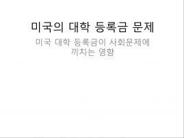 미국의 대학 등록금 등록금의 실태 대학 등록금 문제점 대학 등록금 대학 등록금 폐지-1페이지