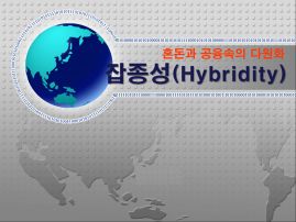 잡종이론이란,잡종이론의선구자들,문학속의잡종이론,현대사회에의잡종이론-1페이지