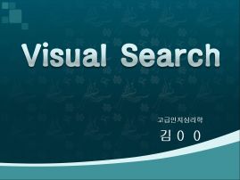 visual search 피피티자료-1페이지