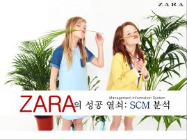ZARA의성공열쇠,SCM분석,ZARA,ZARA & SCM,ZARA의 SCM 분석-1페이지