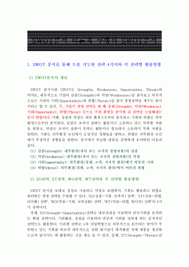 SWOT분석 이론과 쿠팡의 SWOT분석-1페이지