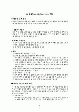 뇌 외상(Traumatic brain injury, TBI) 이상심리학정신병리-1페이지