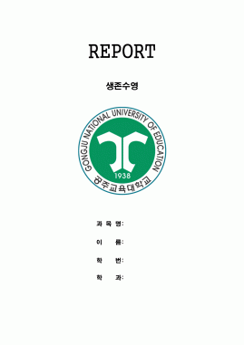 체육교육_생존수영 (정의, 방법, 기술, 생존수영교육, 수상안전에 대하여)-1페이지