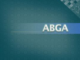 ABGA(PPT) 레포트 자료-1페이지