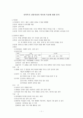 [의복과 문화] 민족복식 전통의상의 역사와 특징에 대한 분석-1페이지