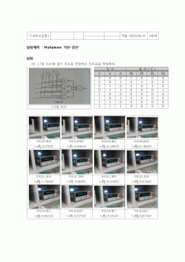 9주차 결과 - Multiplexer 가산-감산-1페이지
