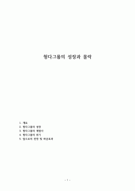 헝다그룹의 성장과 몰락-1페이지