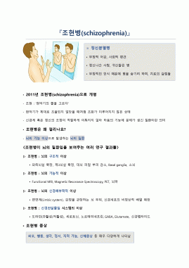 정신간호학 - 조현병 & 조울병-1페이지