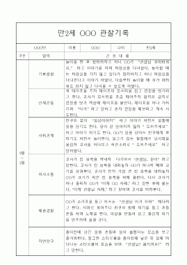 만2세 9월,10월,11월,12월,1월,2월, 2학기 관찰일지 26명-1페이지